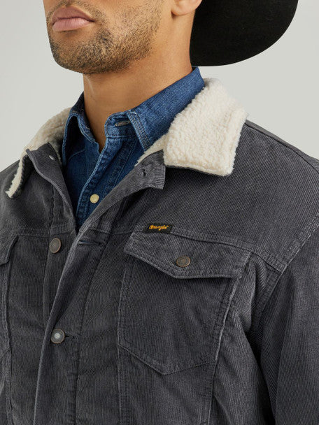 WRANGLER SHERPA LINED RUSTIC STONE - MENS JACKET - 112352865 – The ...